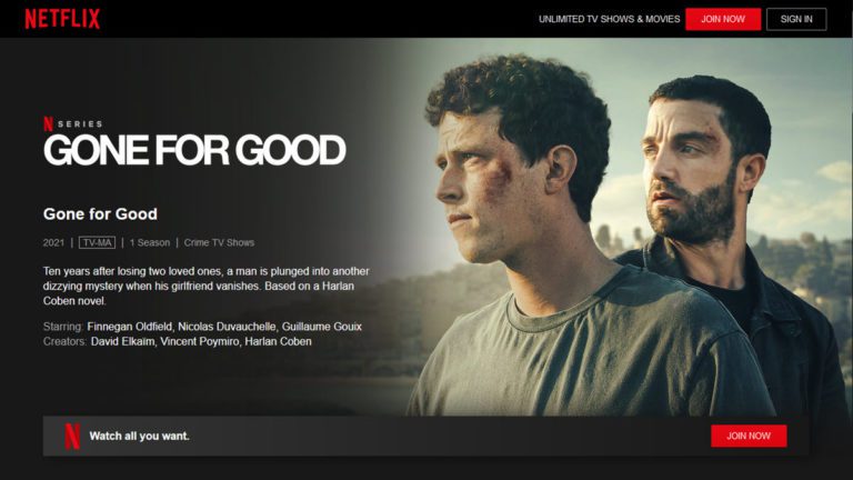 How to watch Gone for Good on Netflix from any country